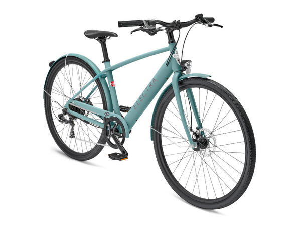 Electra Loft Go 7D Elsykkel 7D, Hyena, SO, Medium, Matte Cadet Blue - Sykkelpikene AS