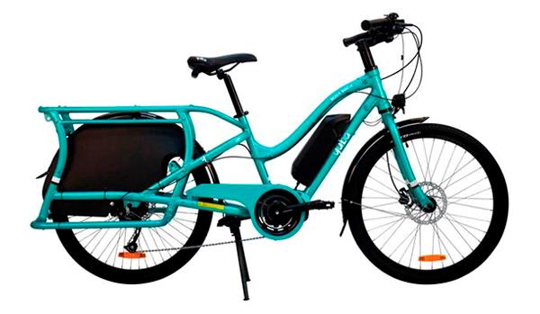 Elsykkel med plass til 2 barn – Integrert kjokkenet